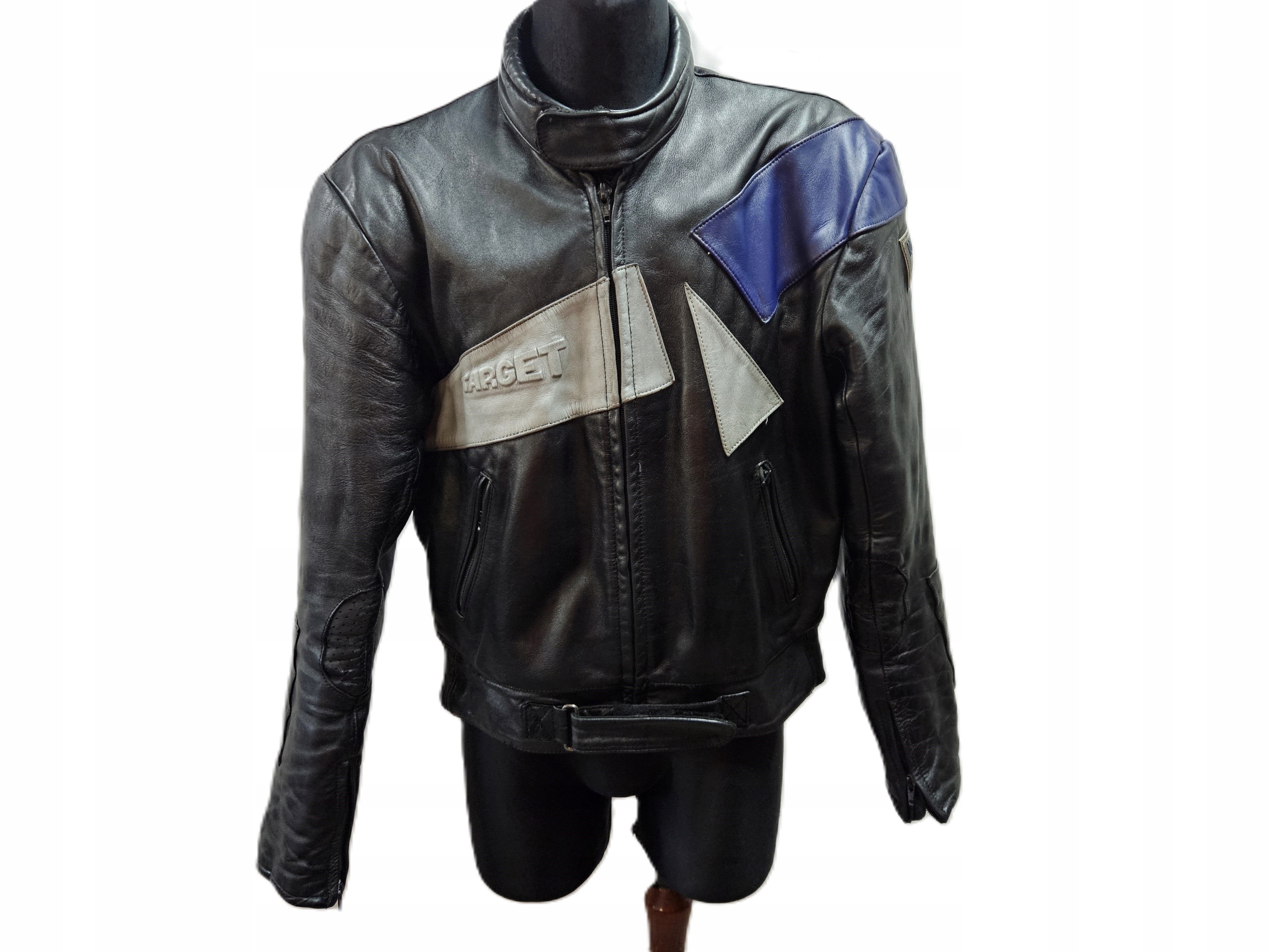 MOTOLINE Męska kurtka motocyklowa skórzana XL (k1115) za z Olimpów ...