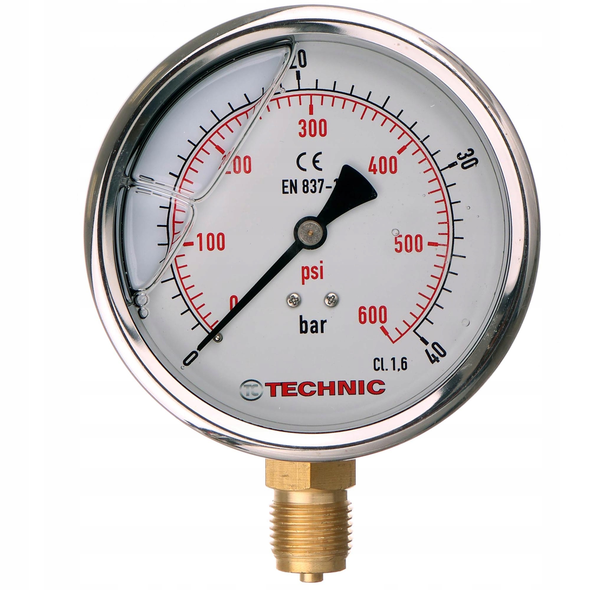Manometr ciśnieniomierz Zegar Glicerynowy 100mm 0-40 bar 1/2" (5904422443726) • Cena, Opinie ...
