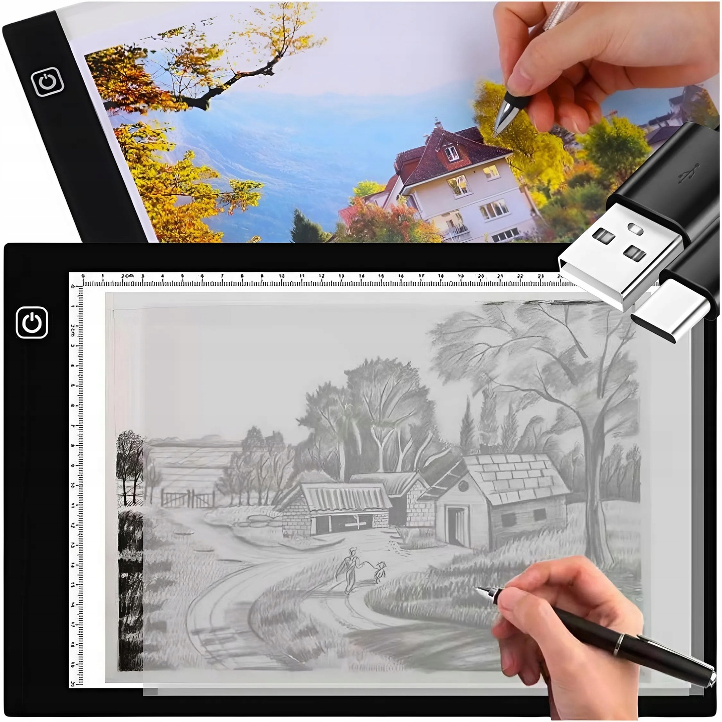 Tablet graficzny deska kreślarska do rysowania LED - Sklep, Opinie ...