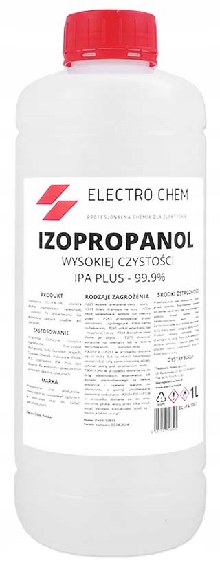 Alkohol izopropylowy Electro Chem EC-IPA-100 bezbarwny • Cena, Opinie - Allegro
