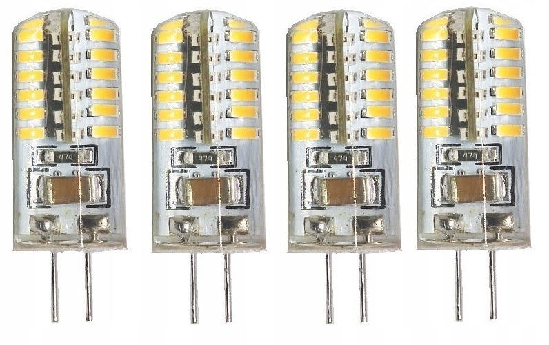ŻARÓWKA LED G4 5W 12V silikon 48led kapsułka 4szt (5904151282788 ...