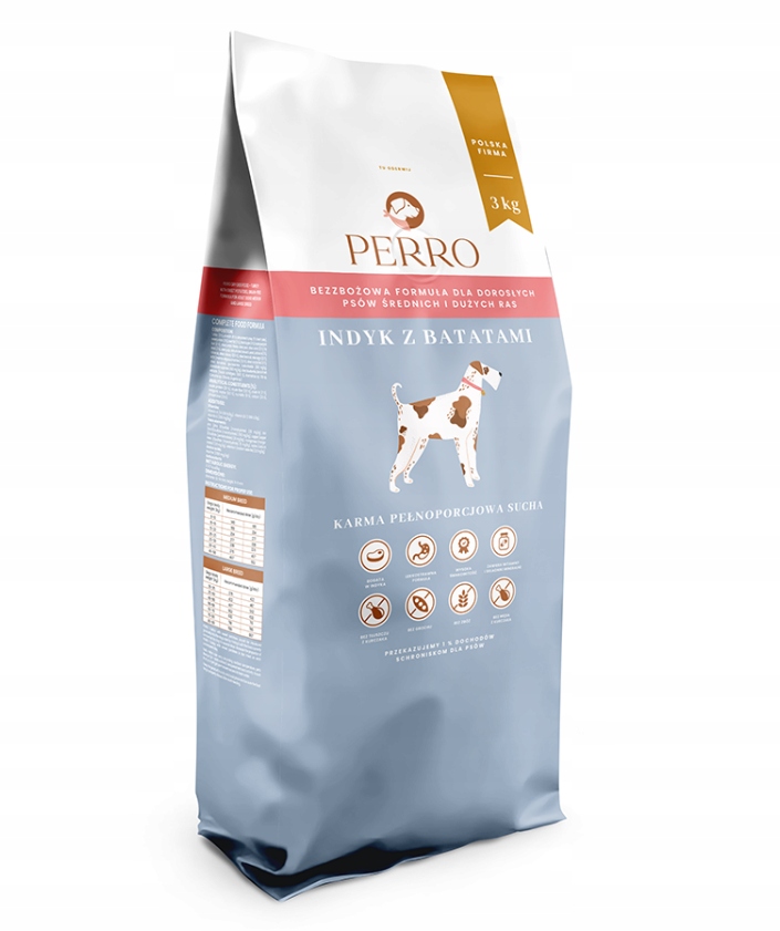 Perro - Adult - INDYK Z BATATAMI - 3 KG 13914828581 - Allegro.pl