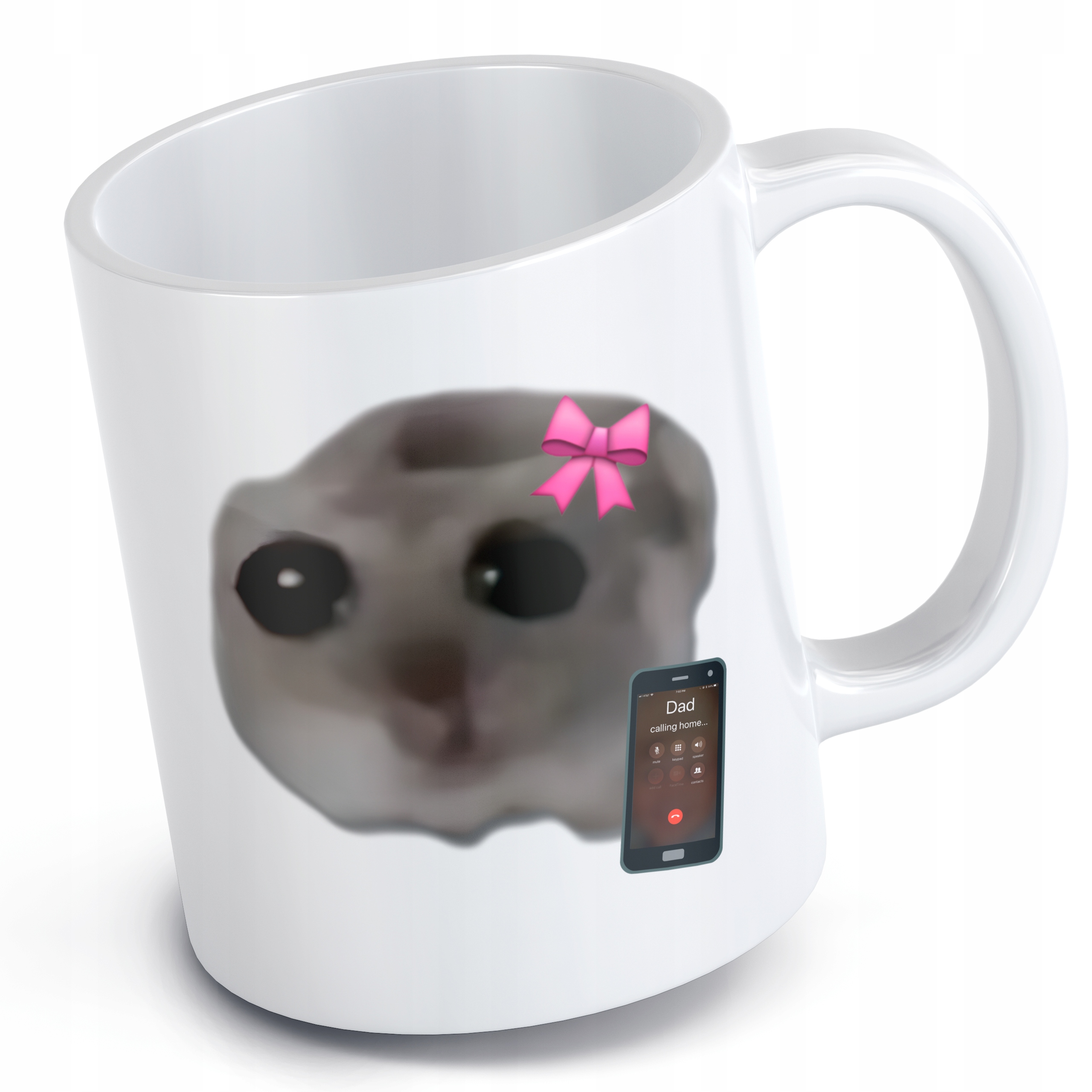 Kubek z nadrukiem CHOMICZEK DZWONIENIE TIKTOK VIRAL SŁODKI SMUTNY ...