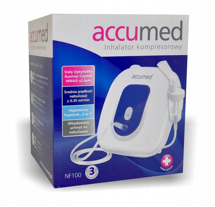 Accumed INHALATOR KOMPRESOWY NF100 (4715139620666) • Cena, Opinie ...