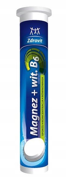 ZDROVIT MAGNEZ + WITAMINA B6 24 TABLETKI MUSUJĄCE (5906204008697 ...