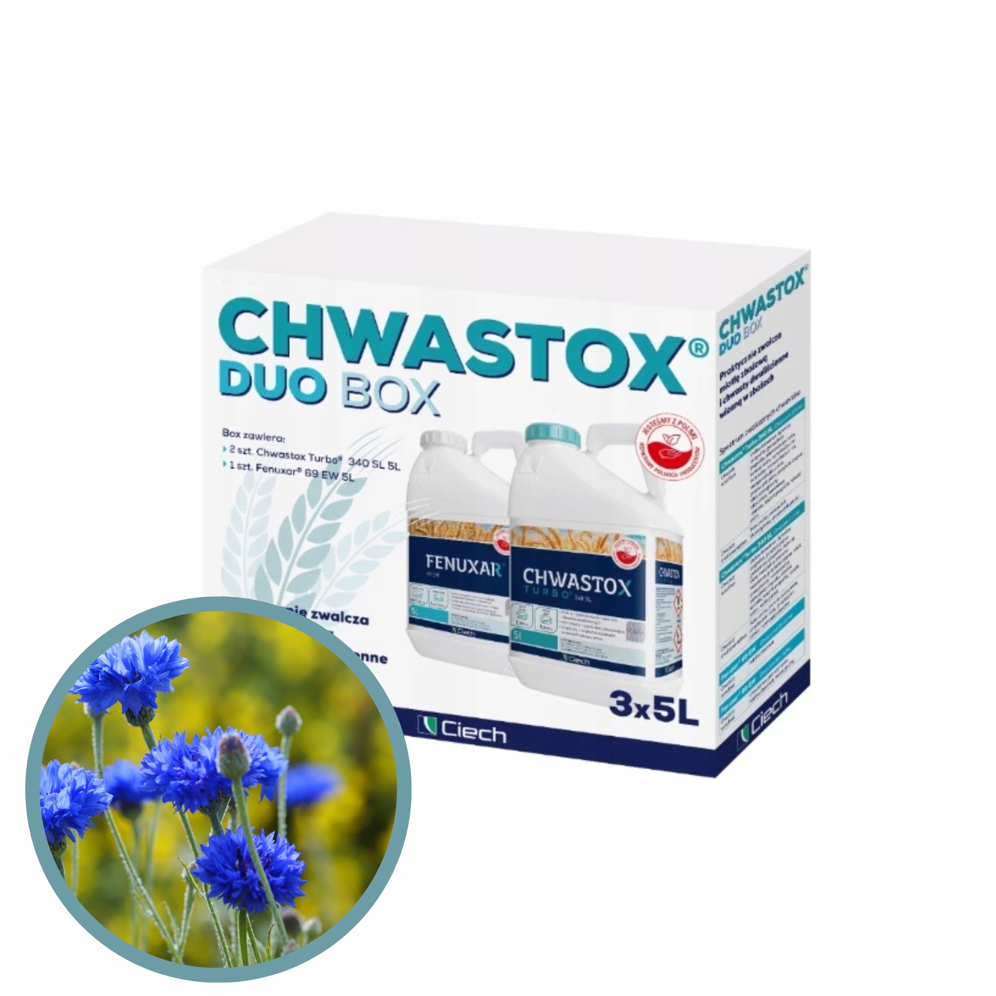 CHWASTOX DUO BOX OPRYSK NA MIOTŁĘ ZBOŻOWĄ CHWASTY • Cena, Opinie - Allegro