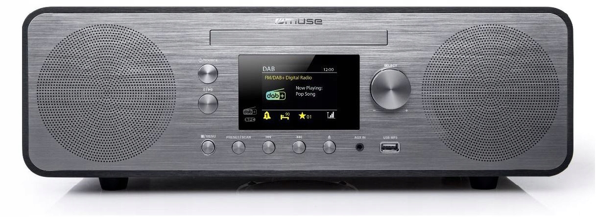 Kompaktowy System Audio Muse M-885 DBT z Bluetooth i Tunerem DAB+ ...