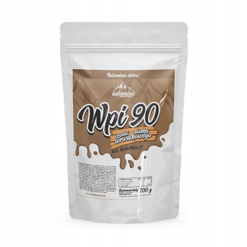 BIAŁKO SERWATKOWE IZOLAT WPI 90 700G NATURALNE ODŻYWKA NA MASĘ - 5902444710420 - 17266158053 ...