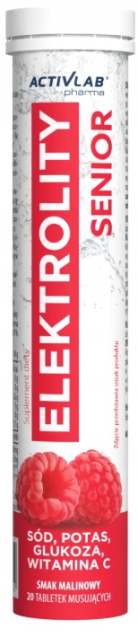 ACTIVLAB ELEKTROLITY SENIOR sód potas glukoza witamina C 20 tabletek mus. (5903260908152) • Cena ...