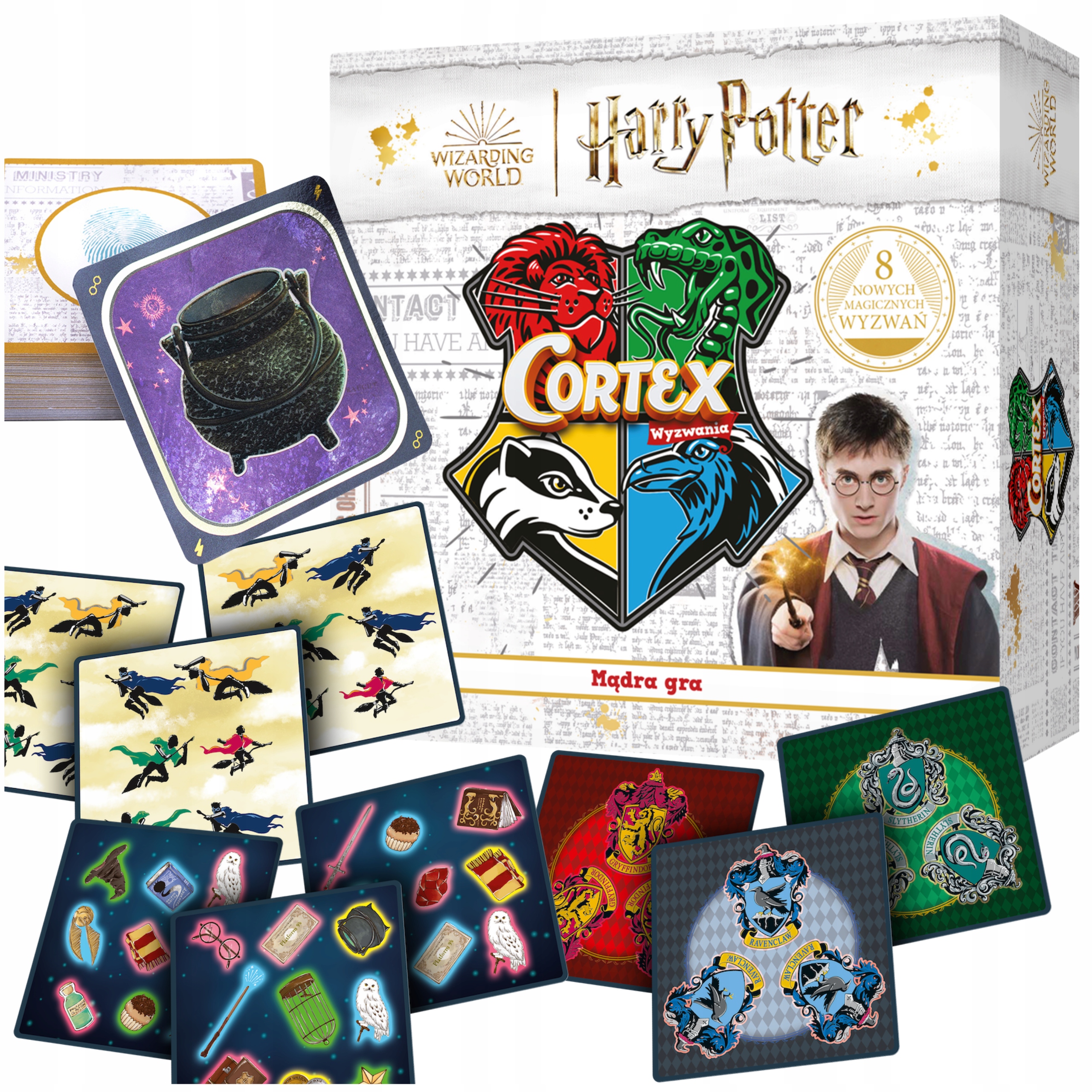 Harry Potter Cortex GRA PLANSZOWA EDUKACYJNA RODZINNA KARCIANA PREZENT ...