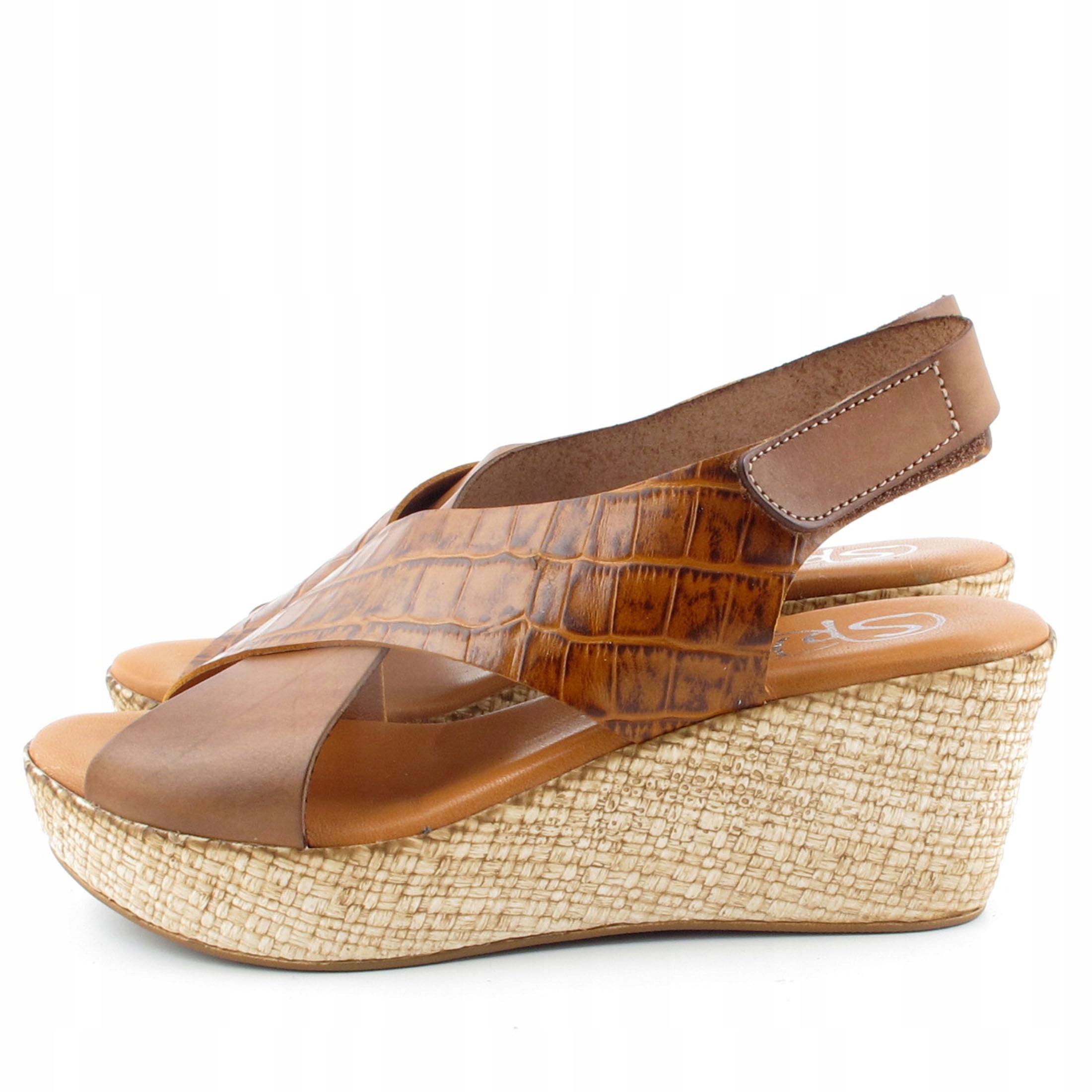 SPK 2303/F BRĄZOWE WĄŻ SANDAŁY hiszpania r 39 • Cena, Opinie - Allegro