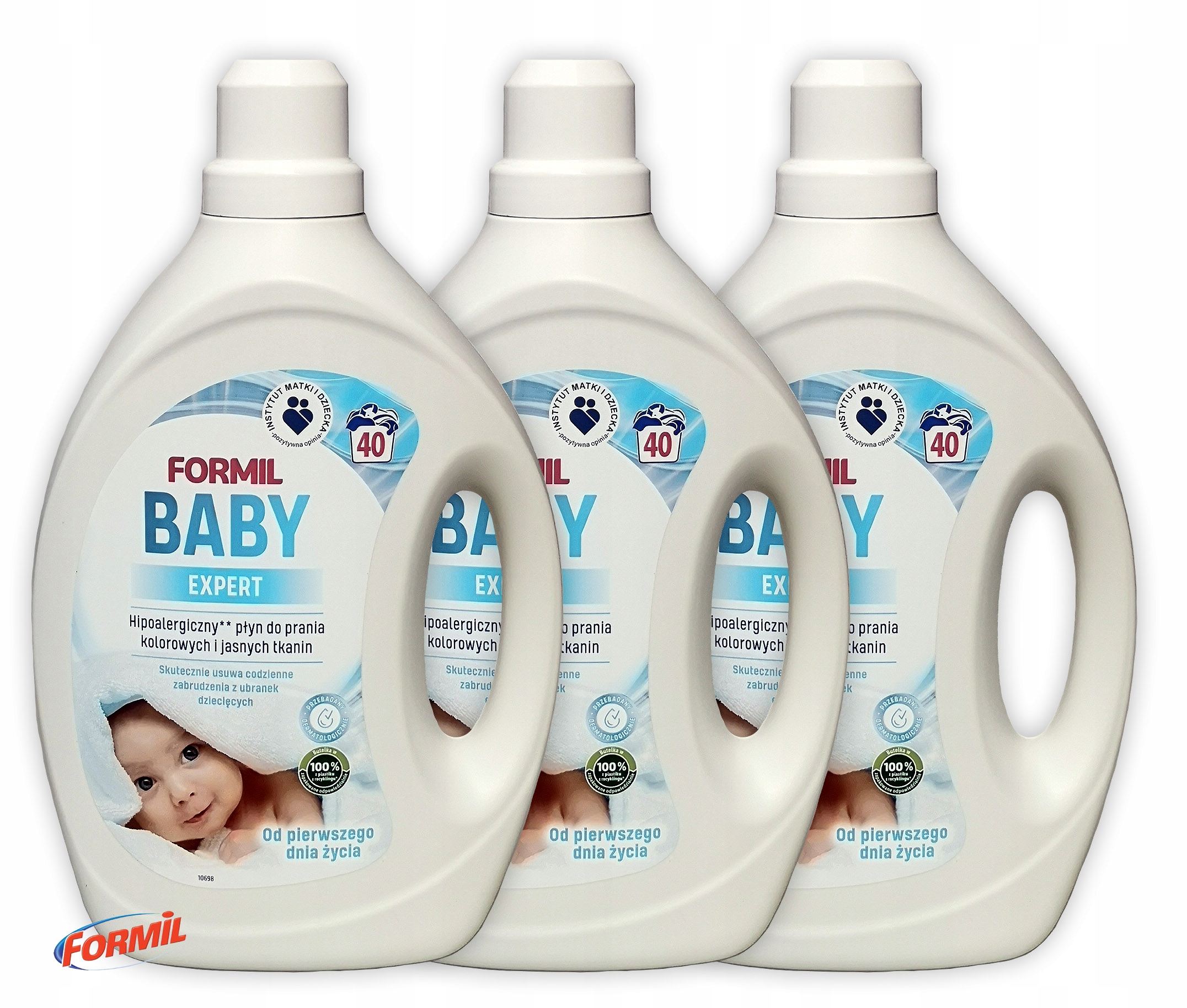 HIPOALERGICZNY PŁYN DO PRANIA FORMIL BABY EXPERT 3x2l 120 prań ...