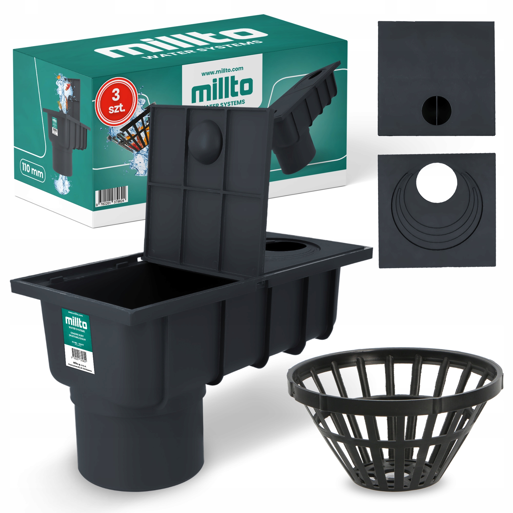 Osadnik Millto 110 mm szary (5905261548085) • Cena, Opinie • Rynny i ...