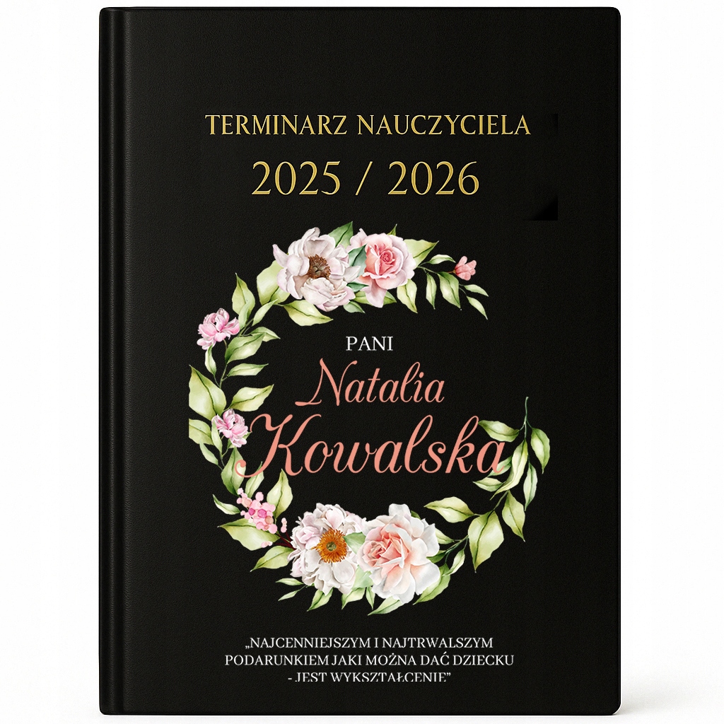 KALENDARZ NAUCZYCIELA A5 2025/26 Perosnalizowany Pani *Imię Nazwisko ...