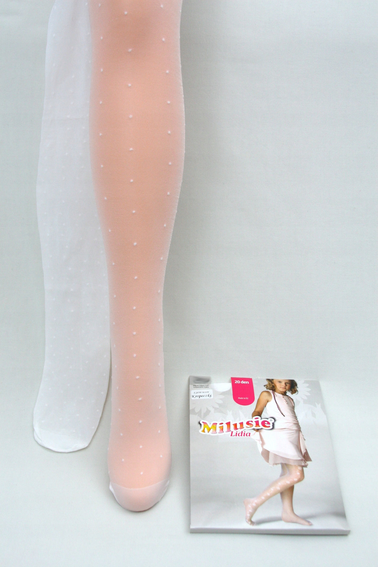 Rajstopy Milusie białe w kwiatki rozmiar 128 20 den - porównaj ceny ...