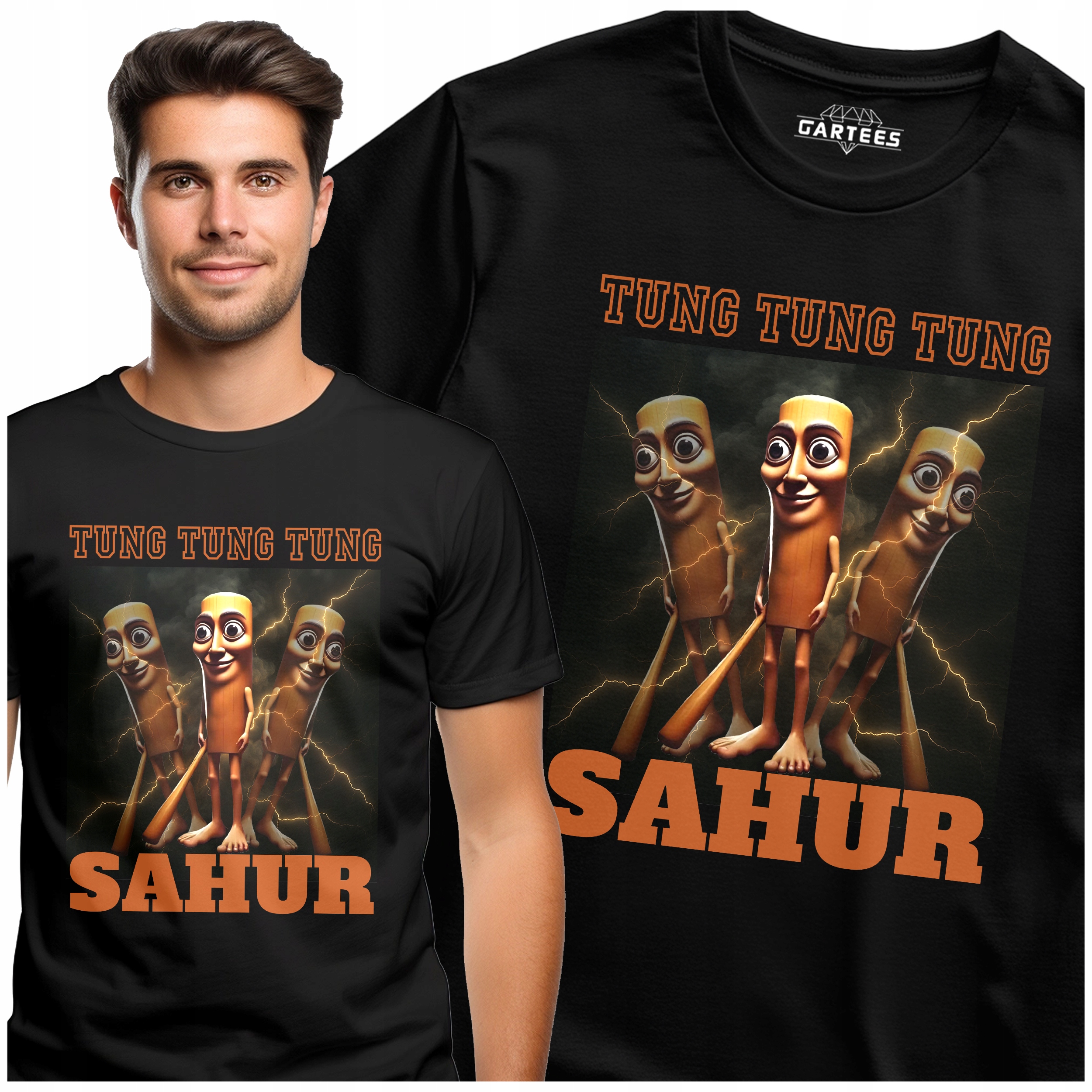 KOSZULKA TUNG TUNG TUNG SAHUR BRAINROT TIK TOK (5906319607310) • Cena ...