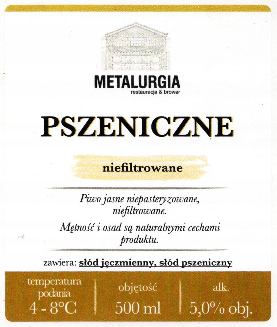 Etykieta Browar Metalurgia • Cena, Opinie • Etykiety 17607126691 • Allegro