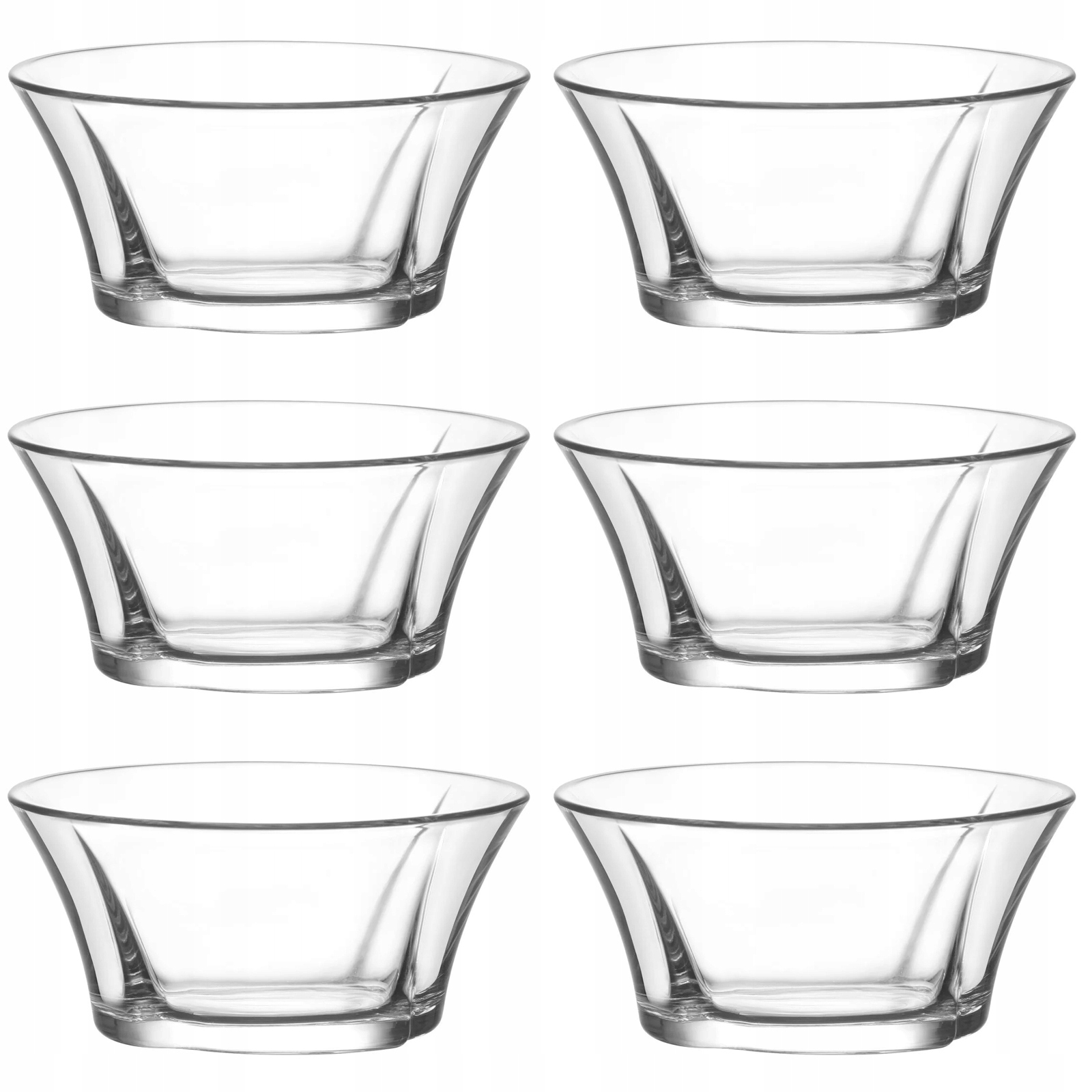 SALATERKI SZKLANE MISECZKI ZESTAW 6 SZT 310ML DO DESERÓW PRZEKĄSEK ...