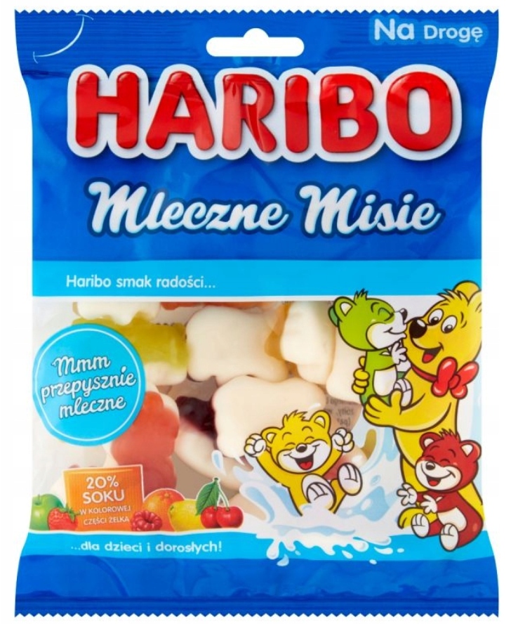 Żelki Mleczne Misie Haribo 85 g • Cena, Opinie - Allegro
