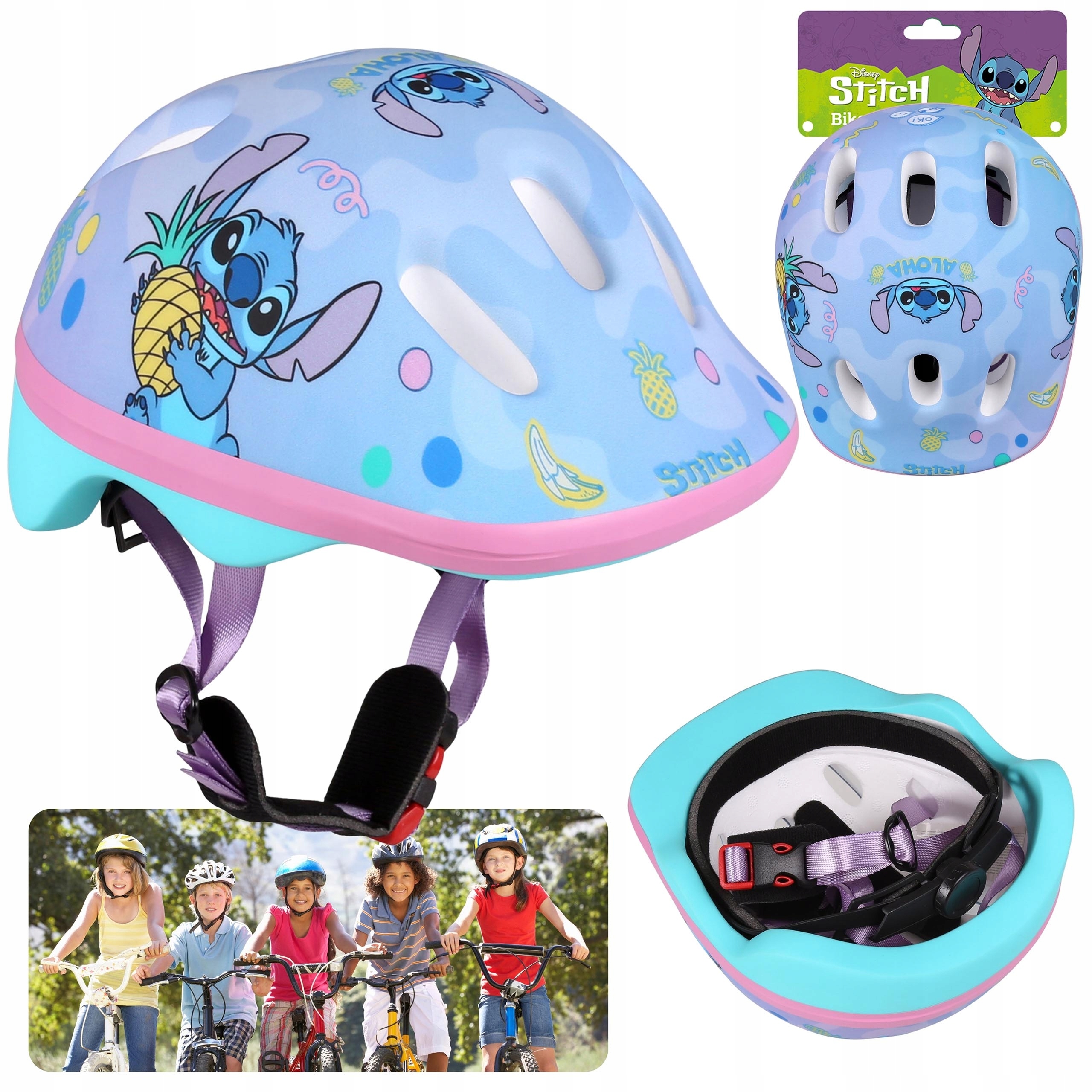 DISNEY Stitch KASK ROWEROWY dla dziewczynki REGULOWANY 44-48 cm (5906599686920) • Cena, Opinie ...
