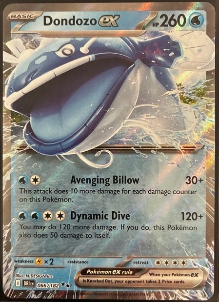 Karta Pokemon TCG Dondozo EX (066/182) Destined Rivals za 86.00CZK ...
