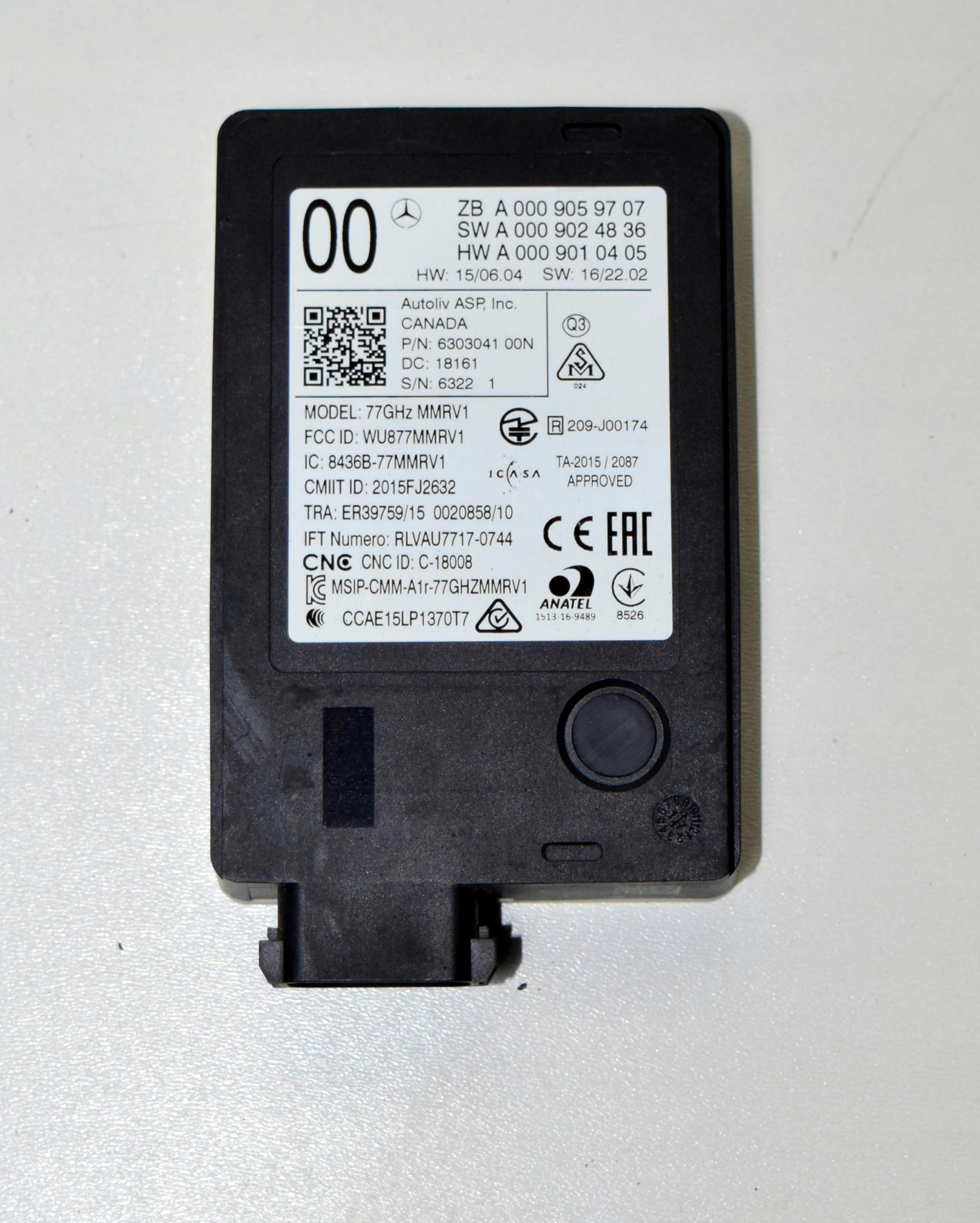 MERCEDES MODUŁ DISTRONIC RADAR A0009059707 A0009059707 za 499 zł z ...