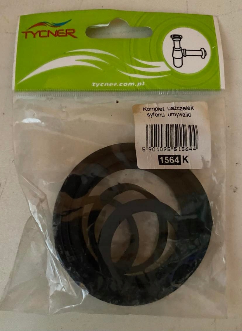 Zestaw uszczelek syfonu umywalki Tycner 1564/K 5 szt. (5901095515644) • Cena, Opinie • Uszczelki ...