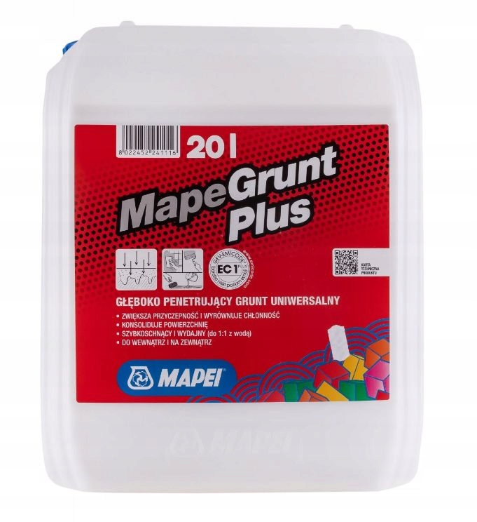 MAPEI MAPEGRUNT PLUS 20L Grunt uniwersalny (8022452241116) • Cena ... MAPEI MAPEGRUNT PLUS 20L Grunt uniwersalny (8022452241116) • Cena ...