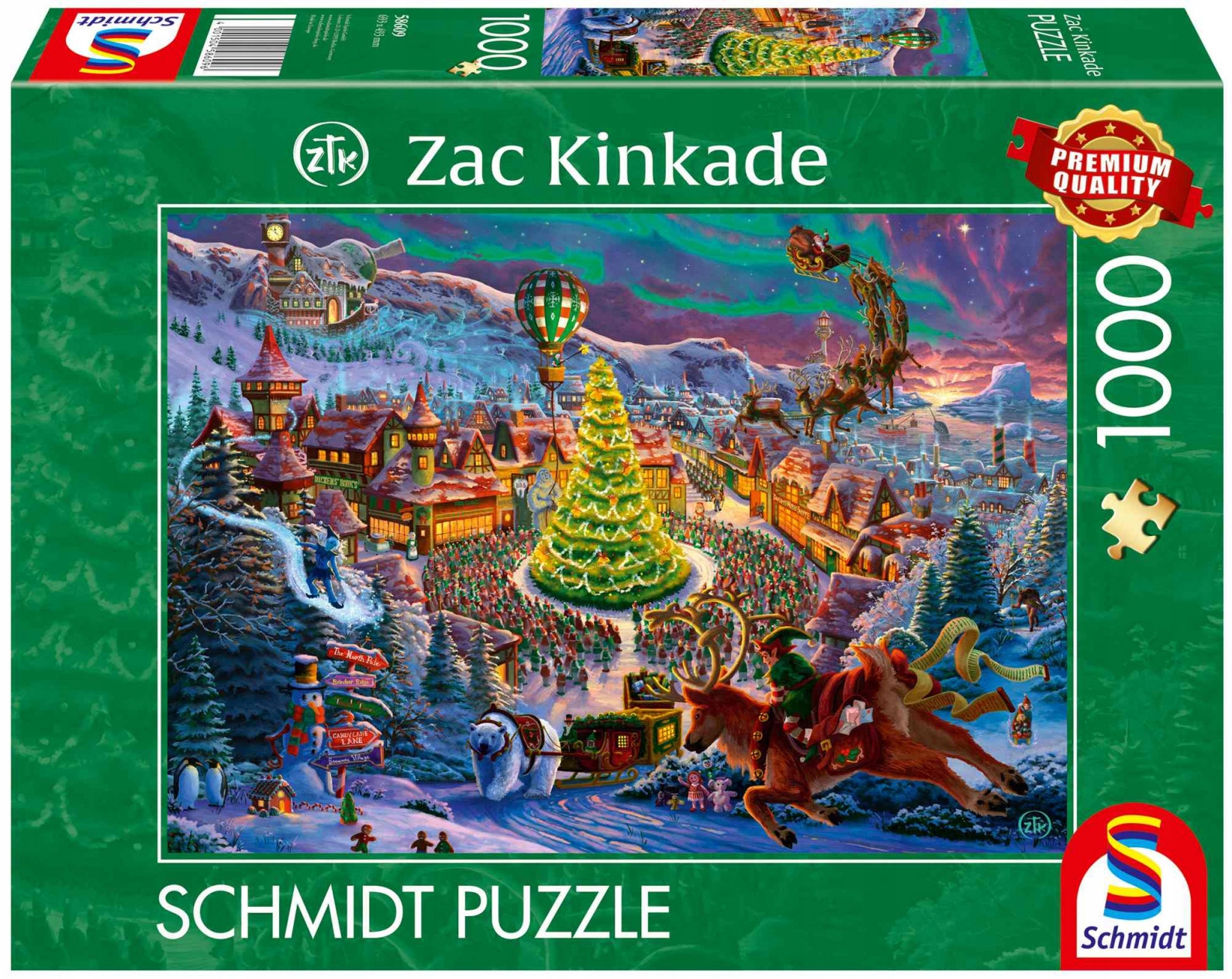 Puzzle 1000 PQ Zac Kinkade Severní pól 113660 Puzzle Schmidt Spiele za ...