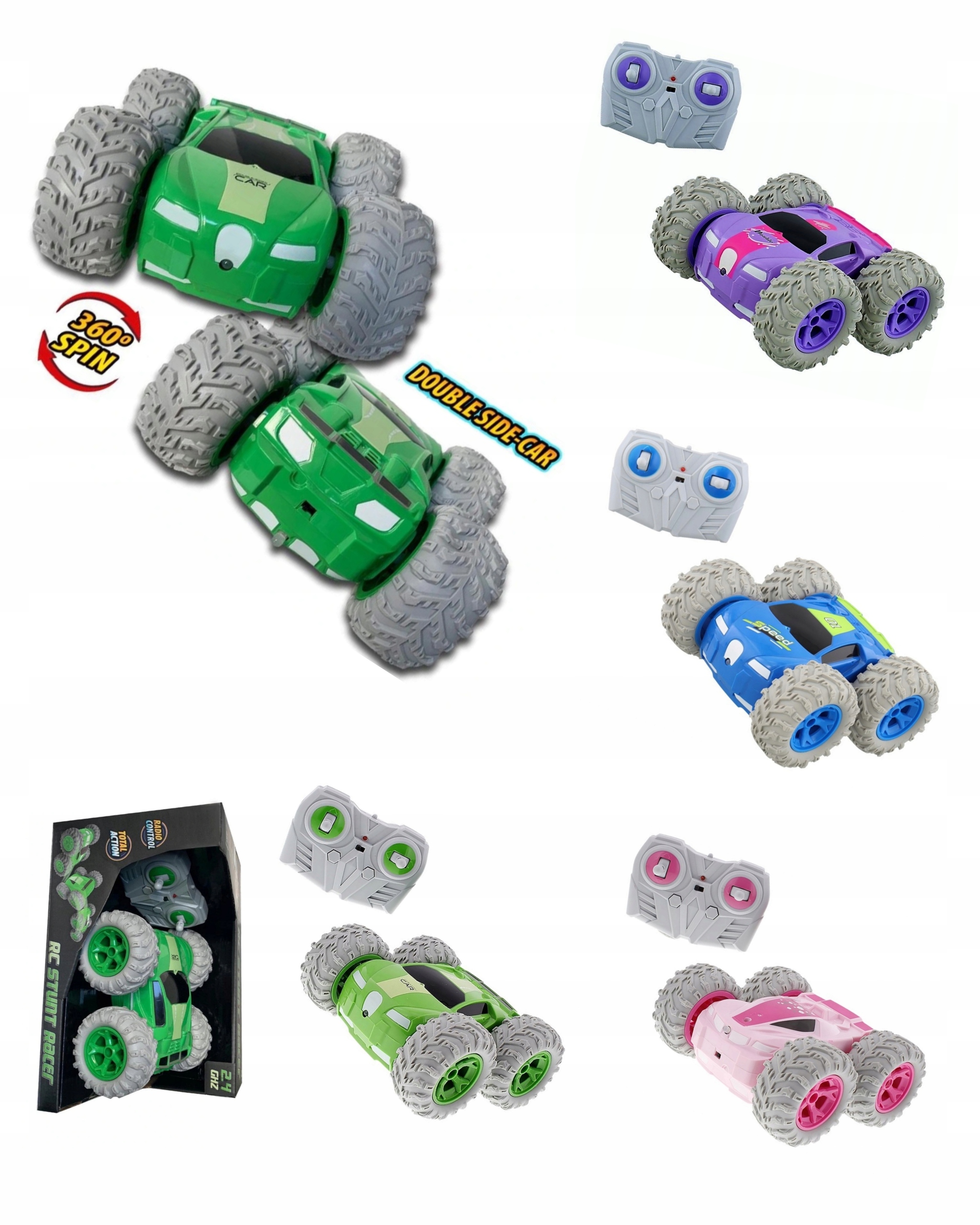 RC Stunt Racer 360 AUTO ZDALNIE STEROWANE OBROTOWE 12936903622 - Allegro.pl