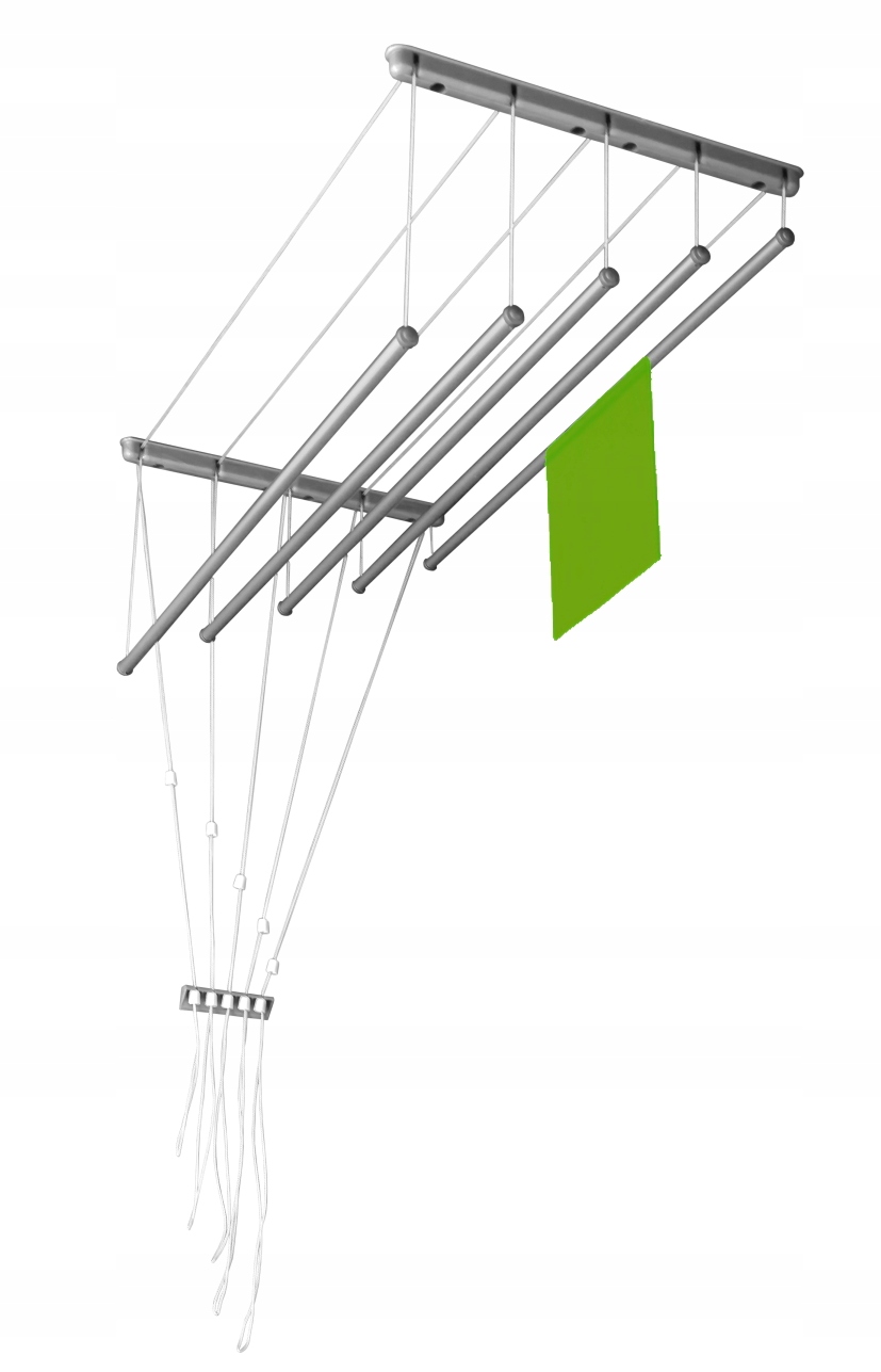 FAMILIA Suszarka Sufitowa ALUMINIOWA 5x140 cm WYTRZYMAŁA Ekskluzywna ...