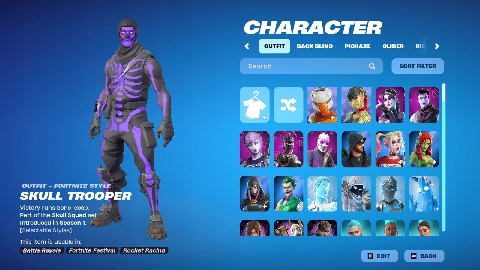 Konto Fortnite Travis Black OG Skull VDolce Renegade OG - PC XBOX PS ...