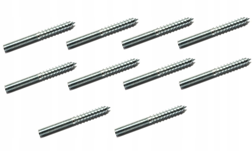 WKRĘTY DWUGWINTOWE M6 DO DREWNA MEBLI WKRĘT METALU (WKR.DWUGWINT.M6x50 mm) • Cena, Opinie ...