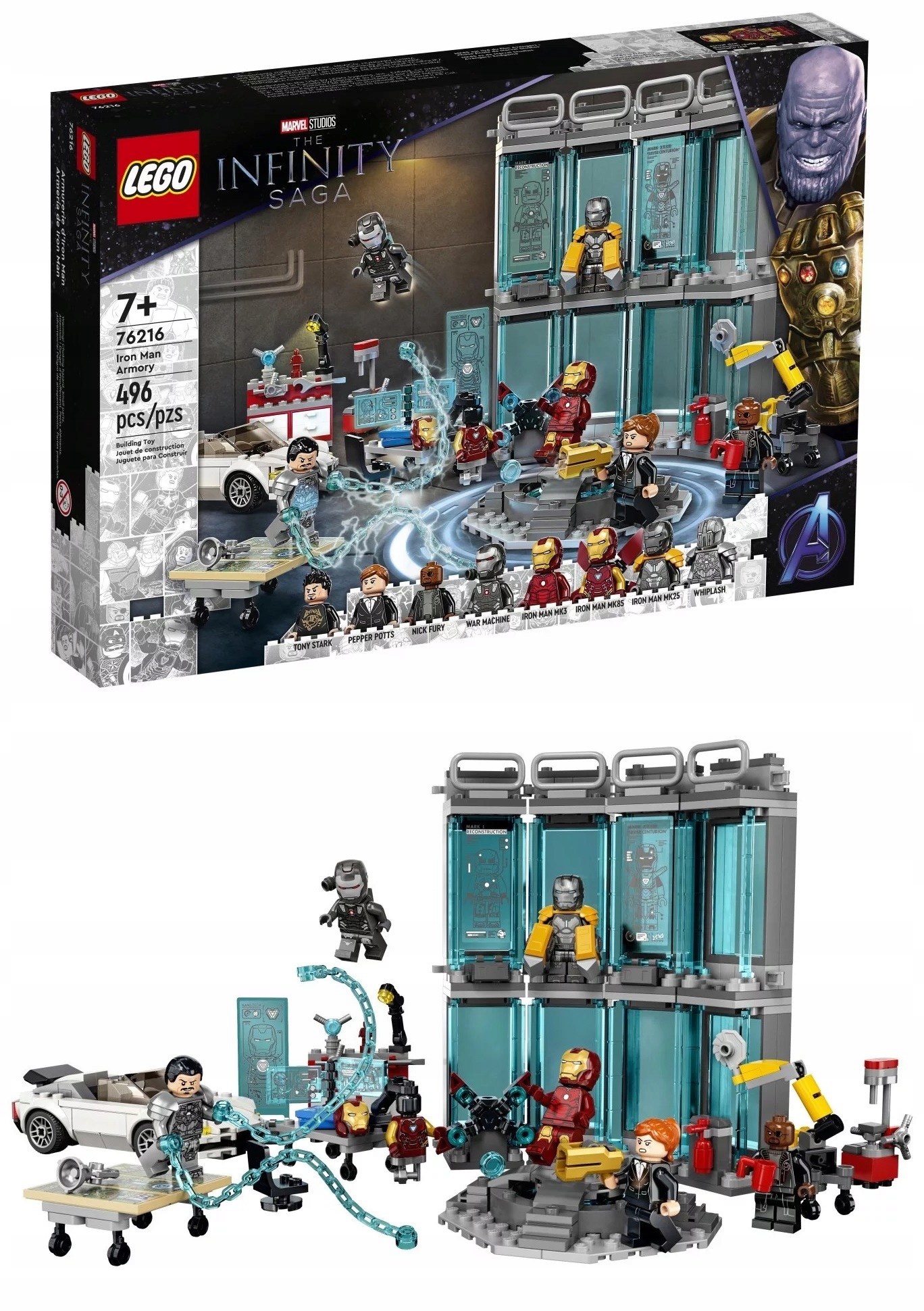 LEGO Super Heroes 76216 Zbrojownia Iron Mana (5702017154596) • Cena ...