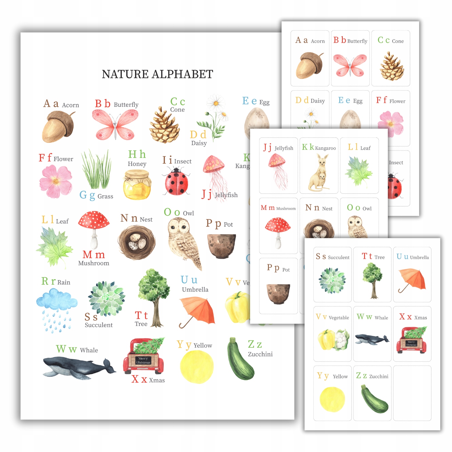 Tablica edukacyjna ALFABET PO ANGIELSKU alphabet 15214394917 - Allegro.pl