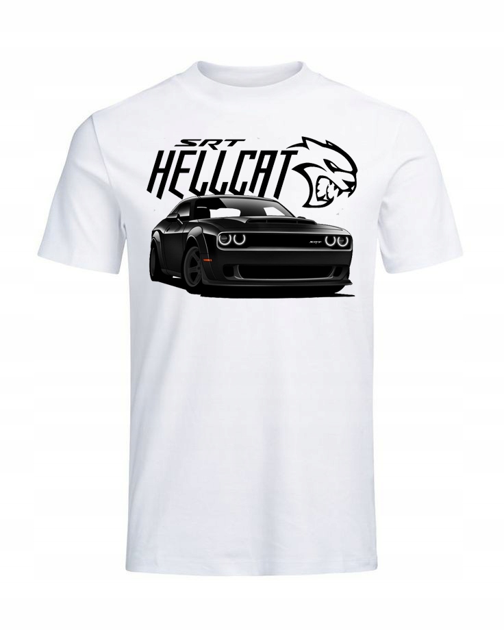 T-SHIRT MĘSKA KOSZULKA NA PREZENT FAN DODGE CHALLENGER SRT V8 HELLCAT XL 16224940563 - Allegro.pl