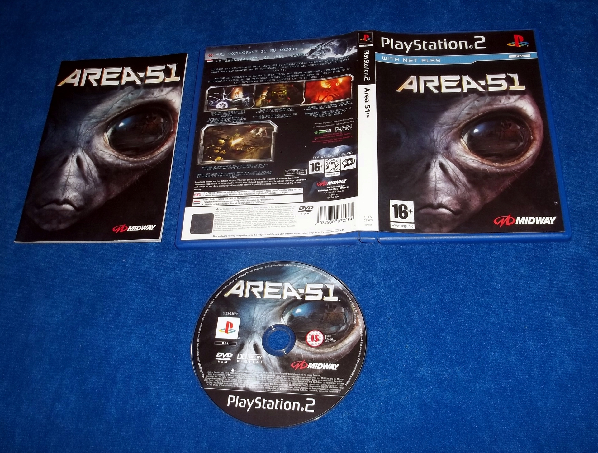 AREA 51 PS2 PLAYSTATION 2 FPS FPP HORROR jak HALF LIFE jak NOWA ...