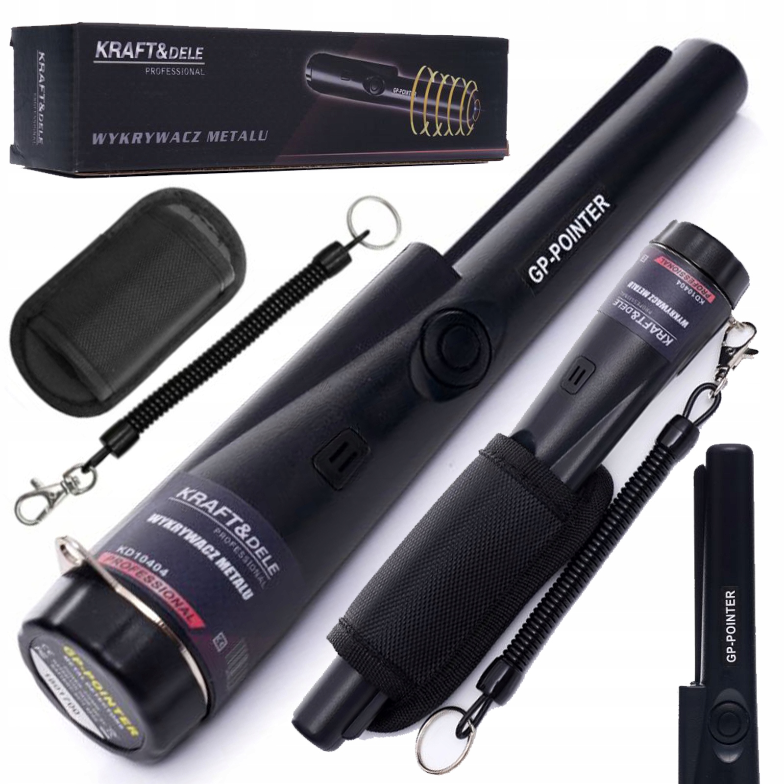 RĘCZNY WYKRYWACZ METALI GP-POINTER Z LATARKĄ LED (6950519330980) • Cena, Opinie • Detektory ...