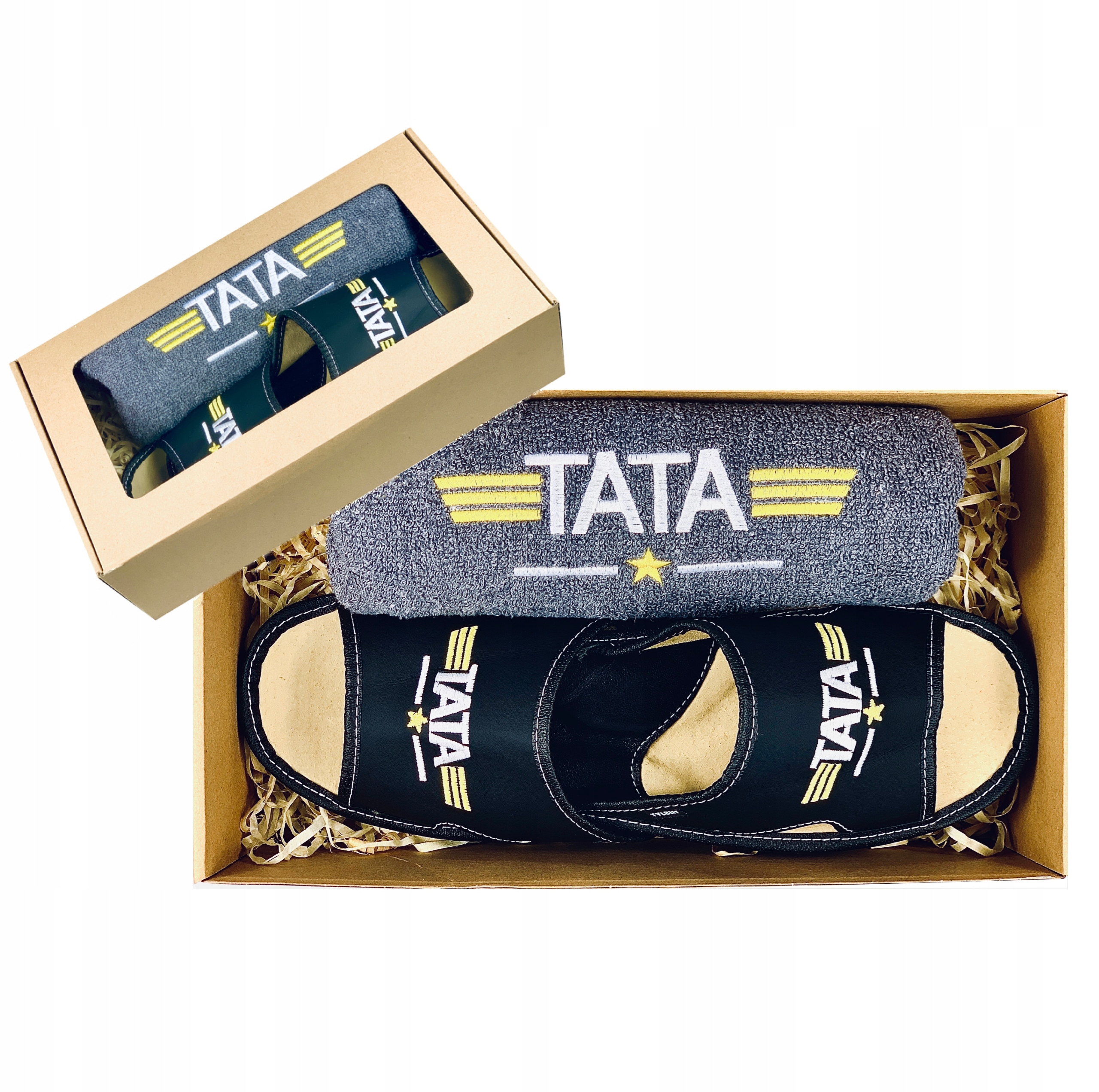 PREZENT NA DZIEŃ TATY OJCA ZESTAW PREZENTOWY 2w1 KAPCIE SKÓRZANE ...