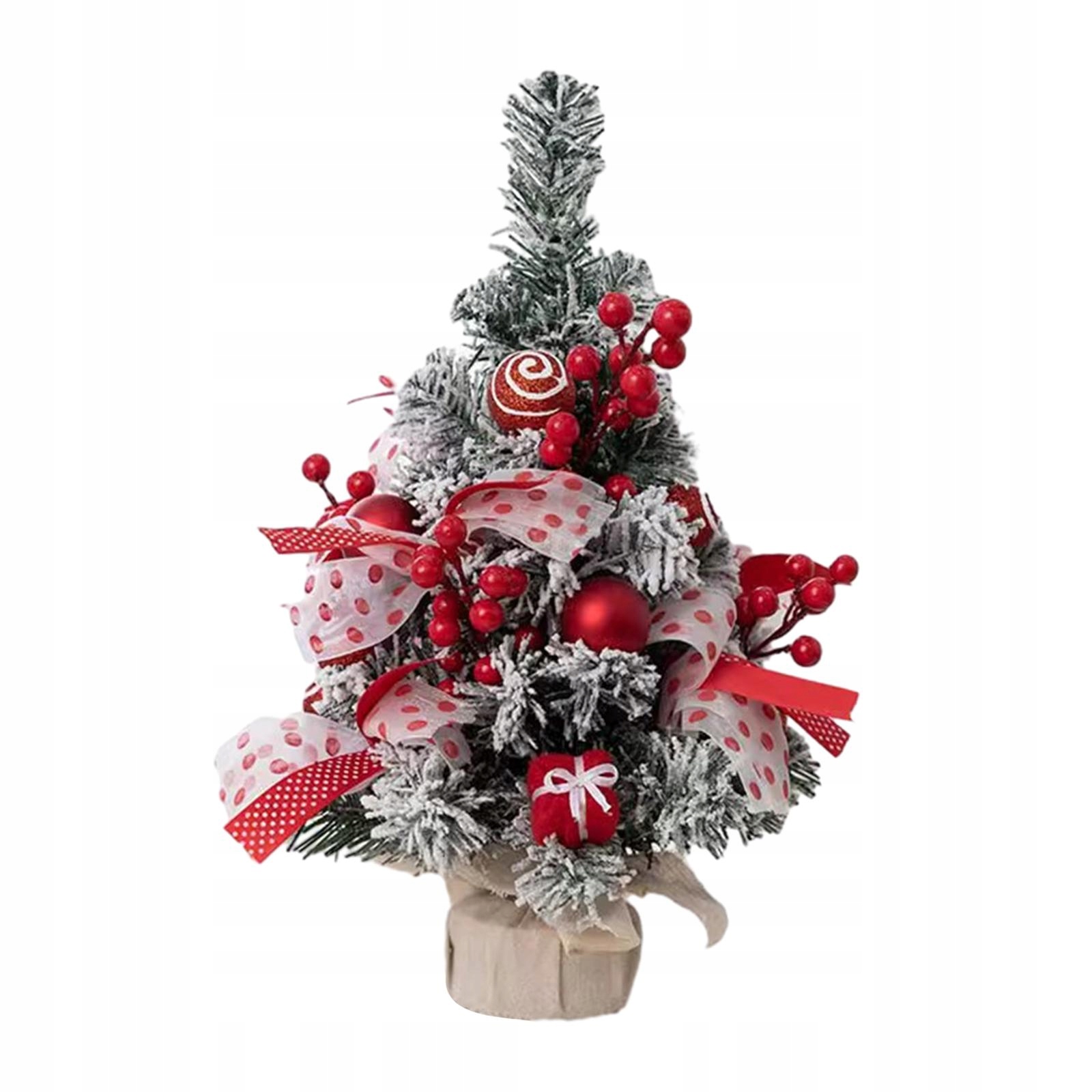 Mini Choinka Mała Sztuczna Choinka czerwono-biała 40cm (Does not apply ...