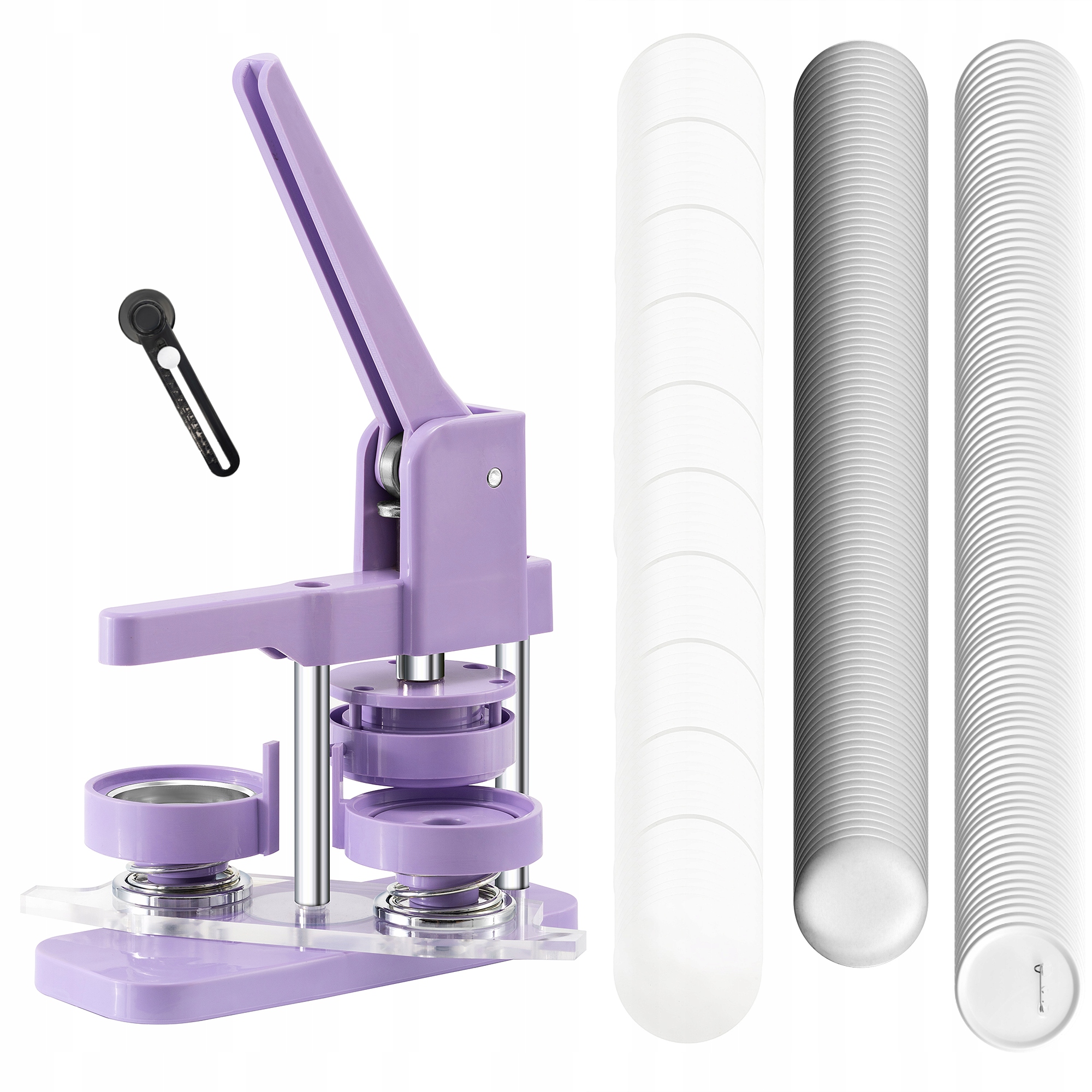 Maszynka do przypinek Sevico z zestawem 100 szt. 58 mm (5907619316698 ...