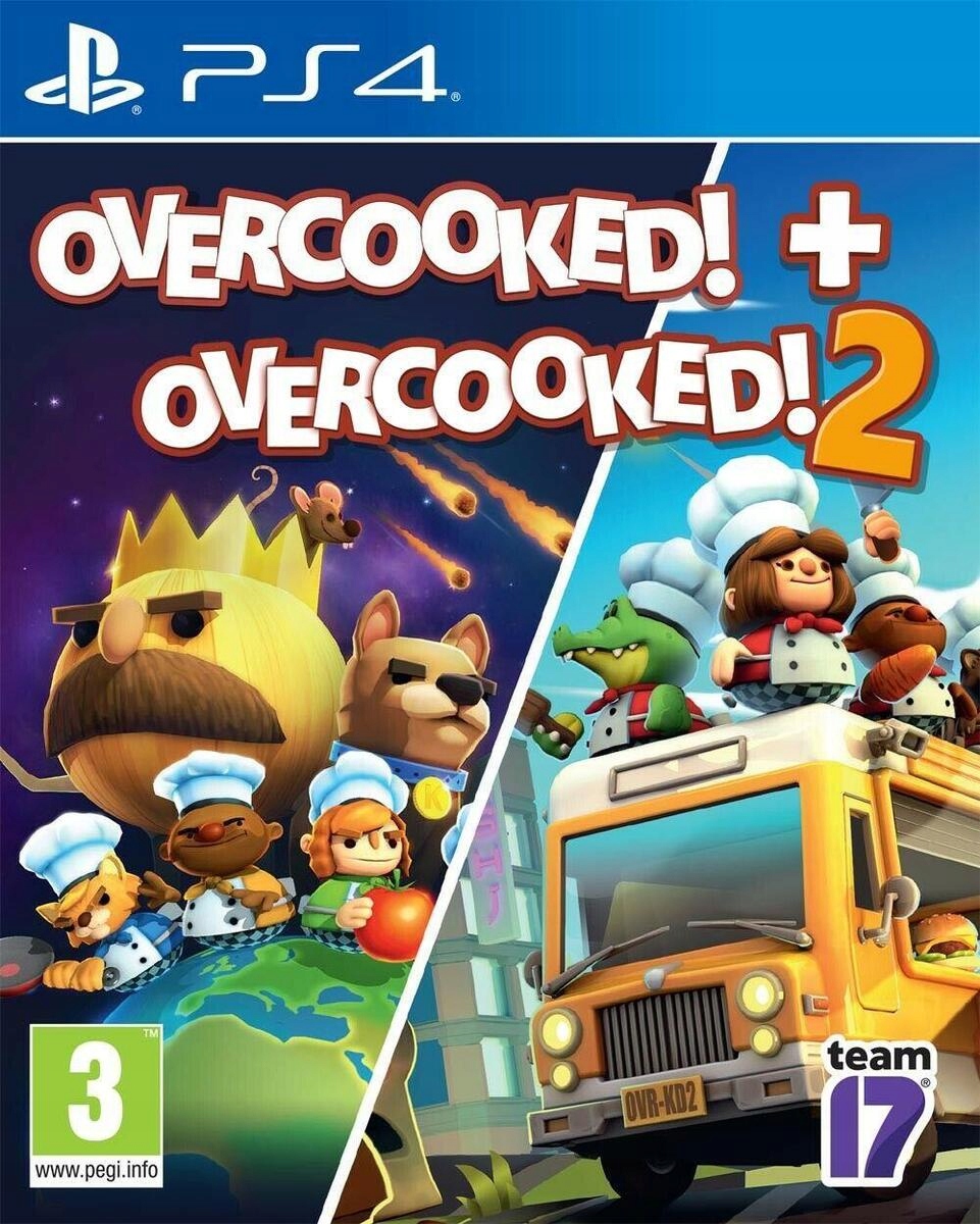 Overcooked! + Overcooked! 2 PlayStation 4 (PS4) pudełkowa - Stan: Nowy ...