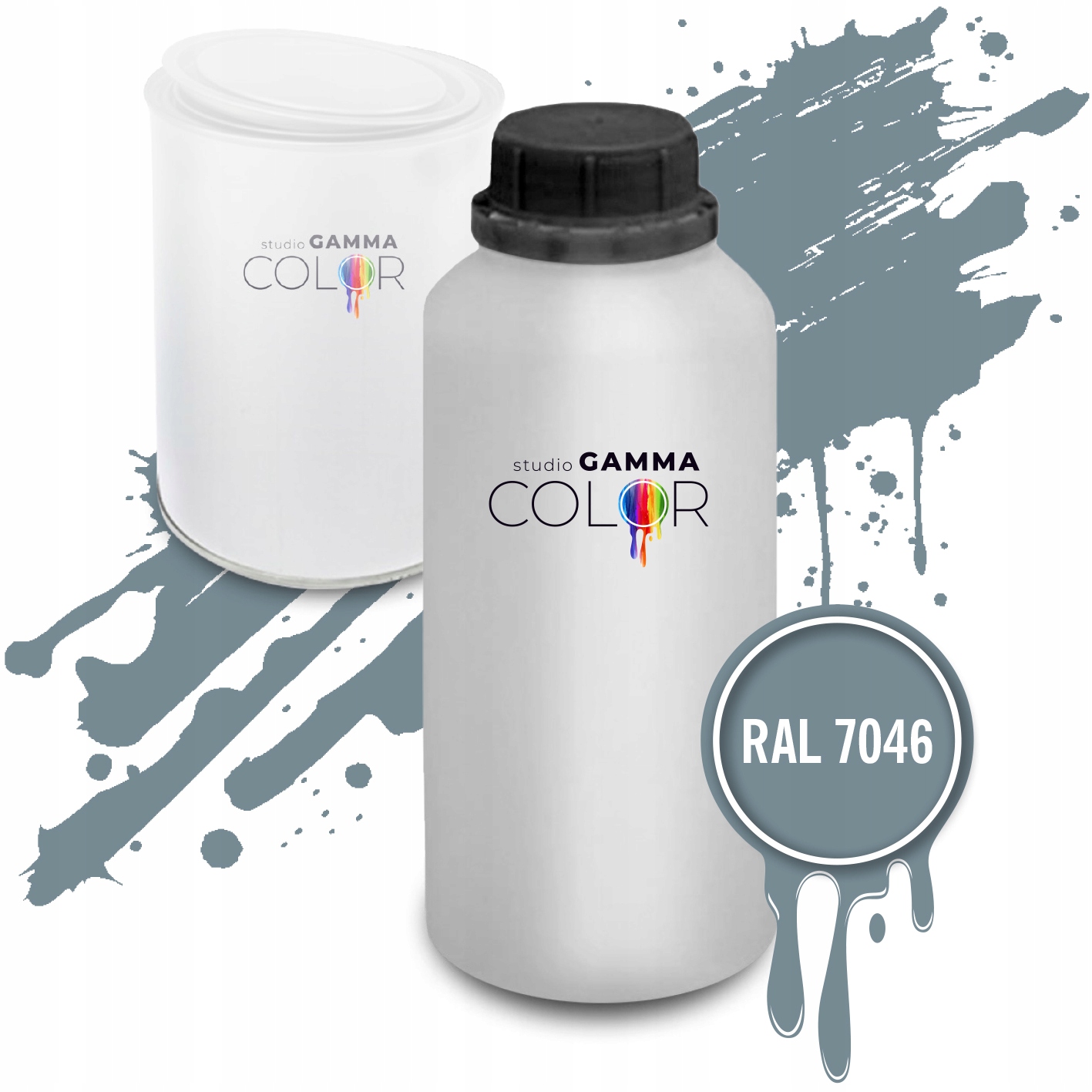 RAL 7046 Farba/Lakier GRUNTOEMALIA Połysk,1 L 5906203044771 za 129 ...