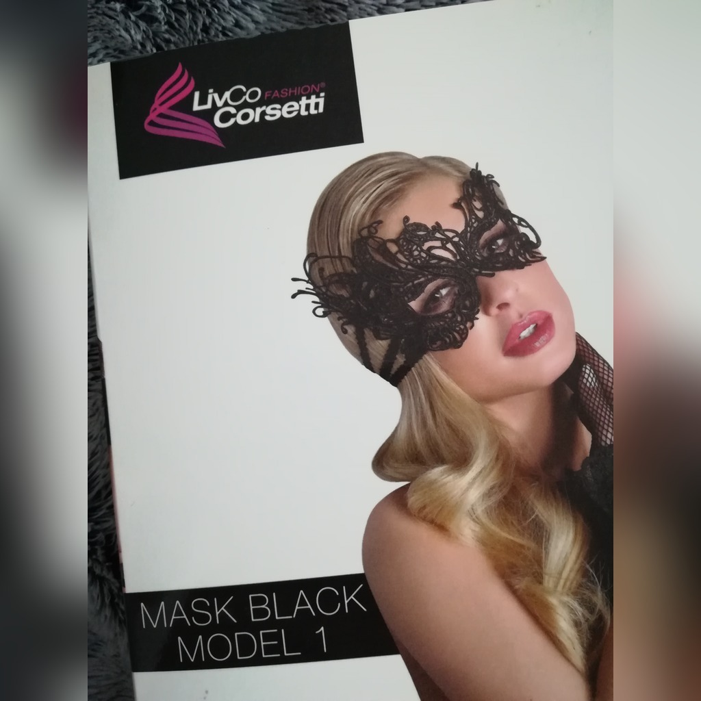 Maska na oczy (weneckie) LivCo Corsetti Model 01 czarny - porównaj ceny ...