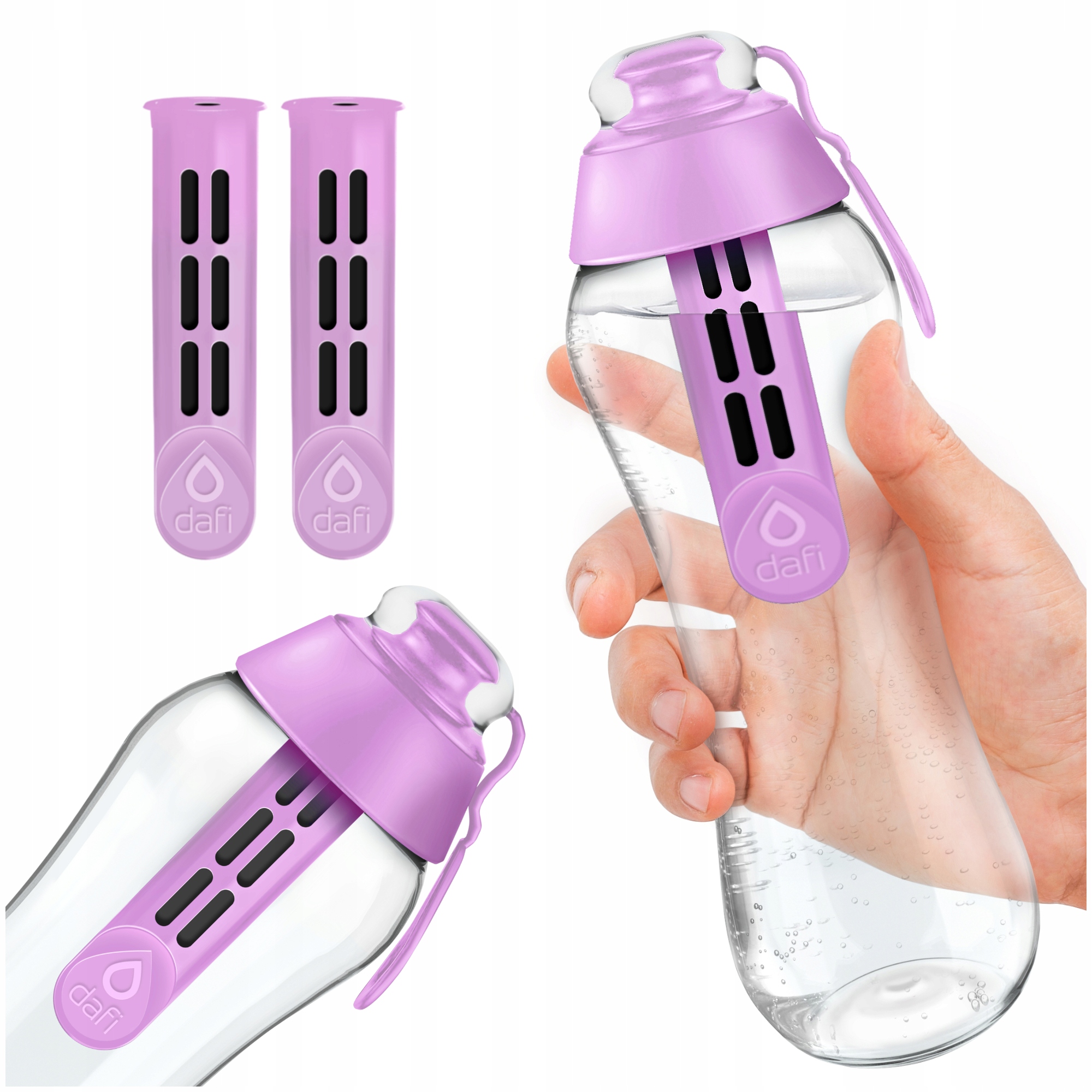 BUTELKA FILTRUJĄCA WODY DAFI 0,5l 2 FILTR JAGODOWA - Sklep, Opinie, Cena w Allegro