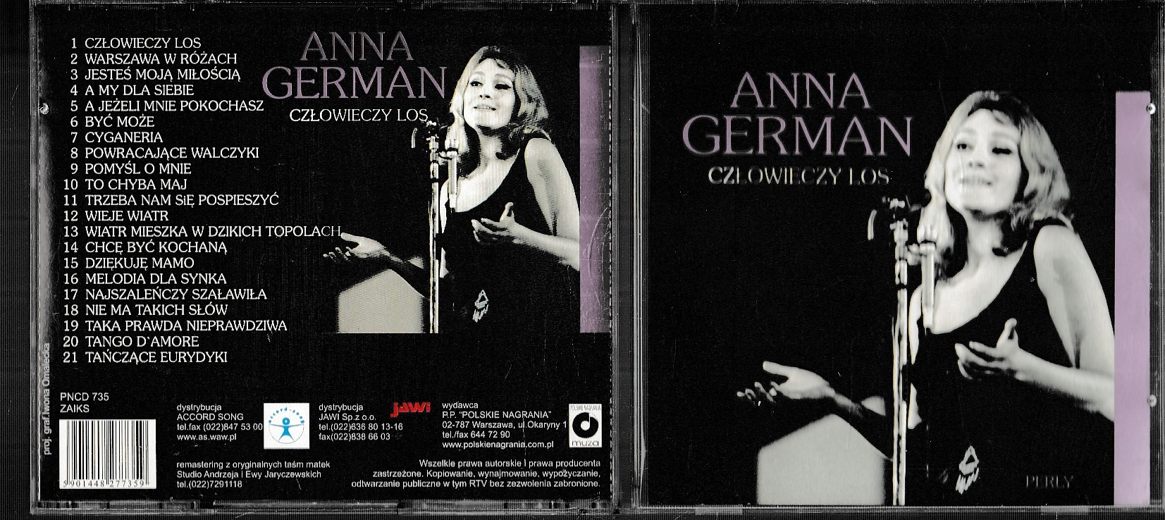 Płyta CD Anna German - Człowieczy los ...