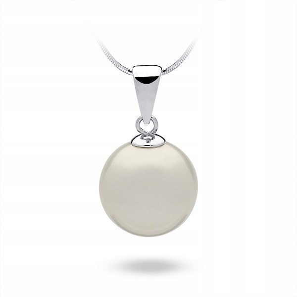 Wisiorek biały perła 14mm • Cena, Opinie • Wisiorki 8959899695 • Allegro