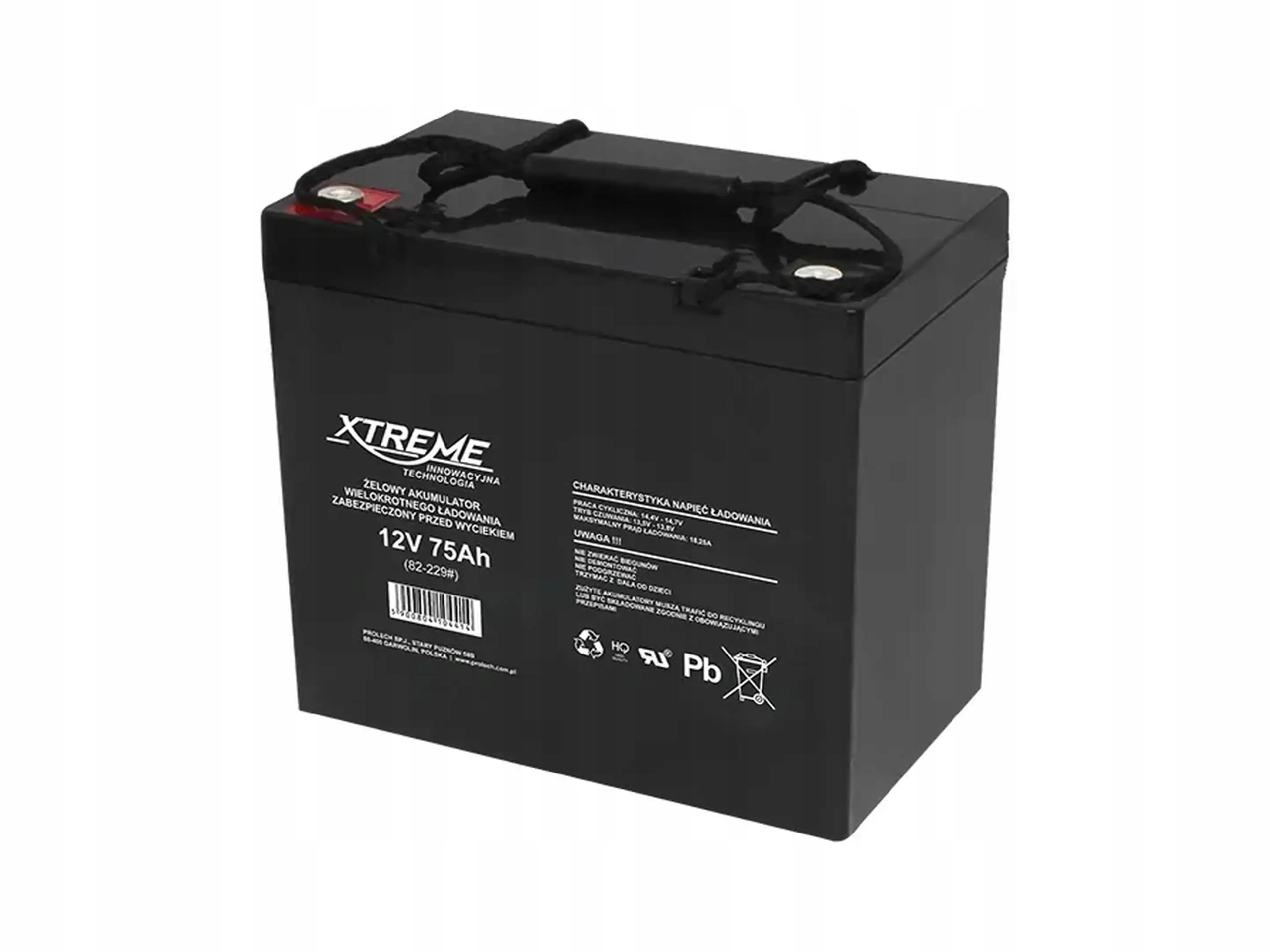 AKUMULATOR ŻELOWY 12V 75Ah JAKOŚĆ HQ UPS KOCIOŁ PIEC WÓZEK INWALIDZKI JACHT - Sklep, Opinie ...