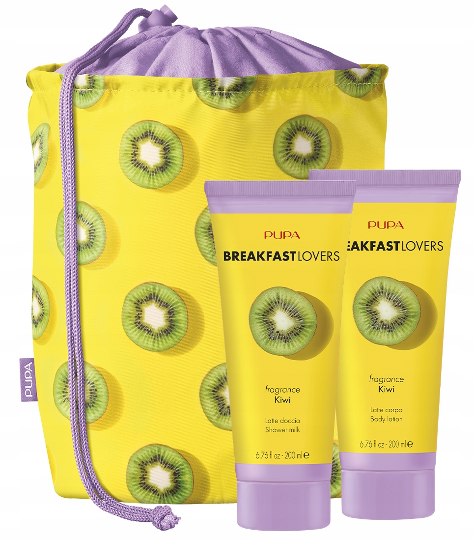 PUPA Breakfast Lovers Kiwi ZESTAW PREZENTOWY balsam + mleczko pod ...
