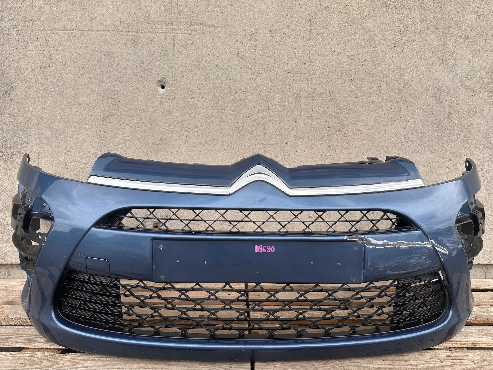 ZDERZAK PRZÓD PRZEDNI CITROEN C4 PICASSO I 1 LIFT FL 2010- + CHROM CAŁY ...